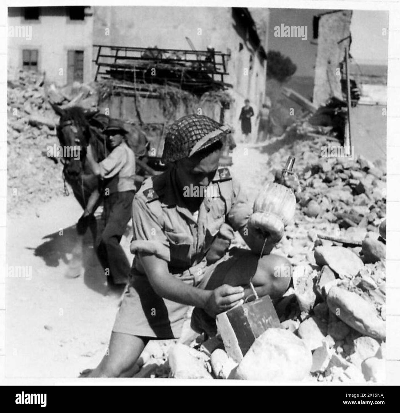 Battlefield clearing Black and White Stock Photos & Images - Alamy