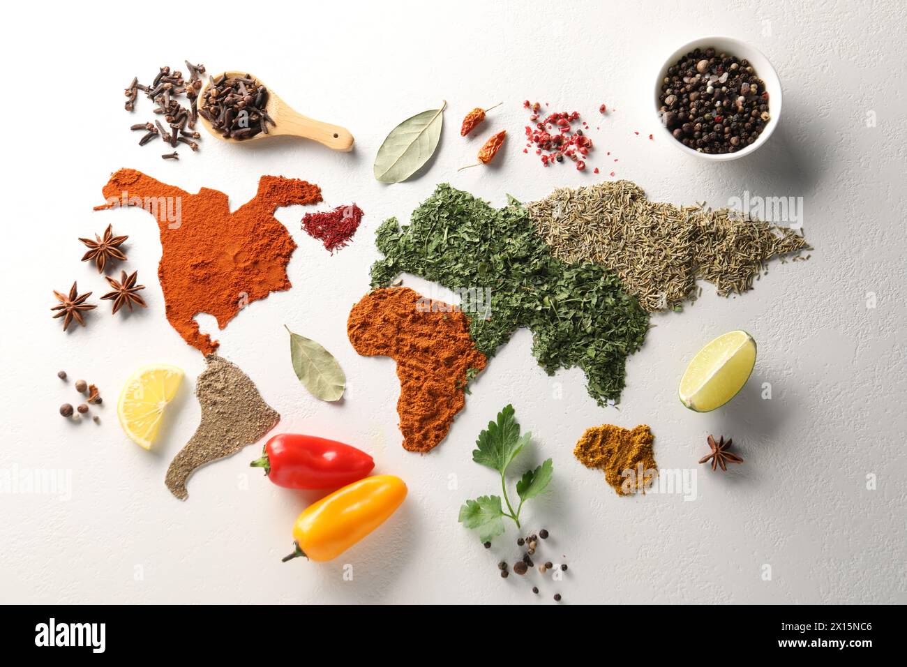 Spices india map hi-res stock photography and images - Alamy