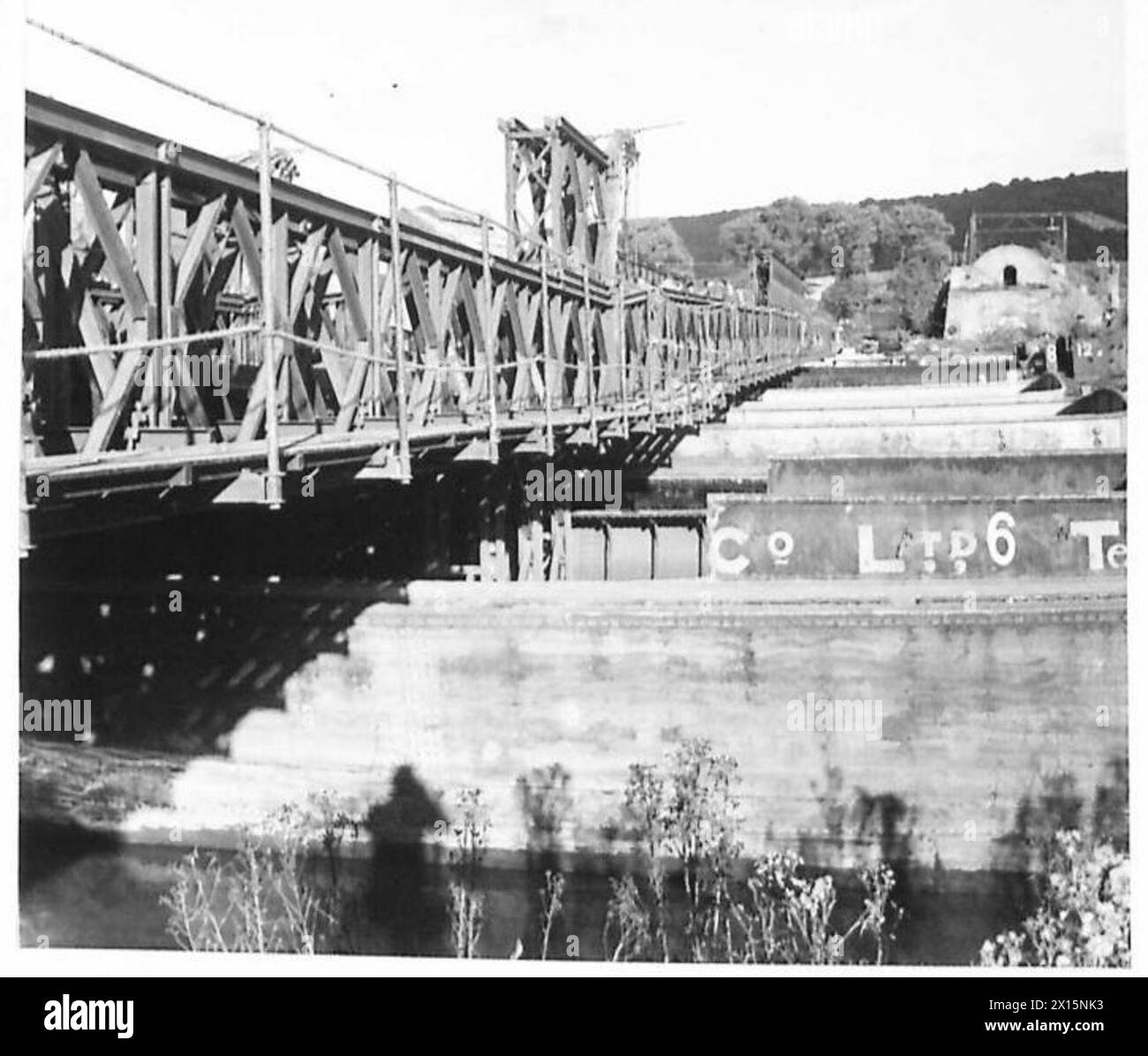 BAILEY BRIDGE CONSTRUCTION - The Bailey Bridge under construction ...