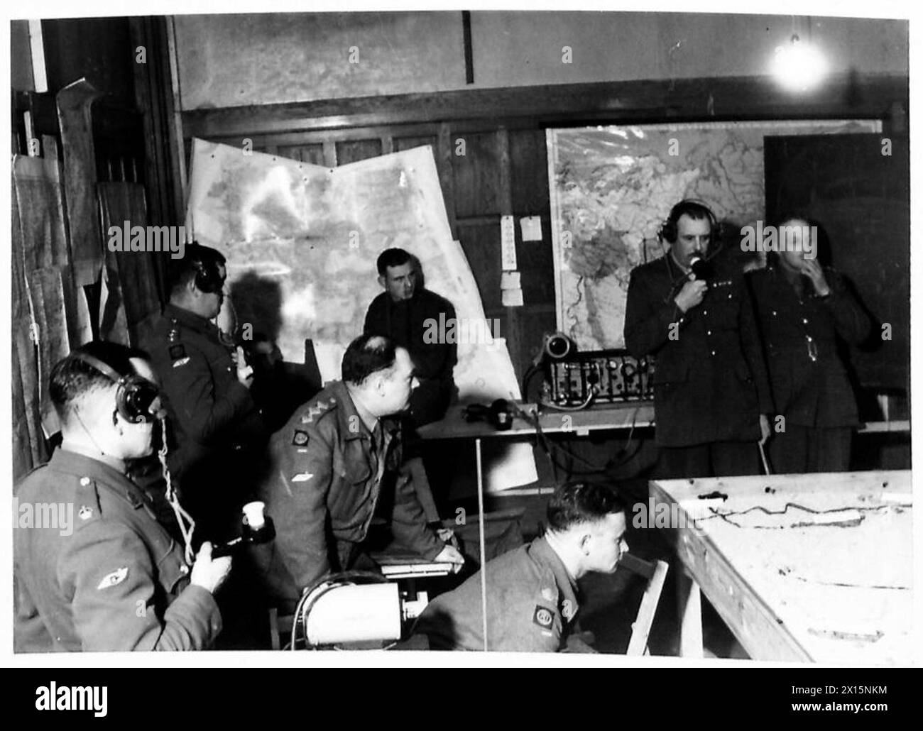 TABLE-TOP MANOEUVRES - Tank commanders talking over their radio ...
