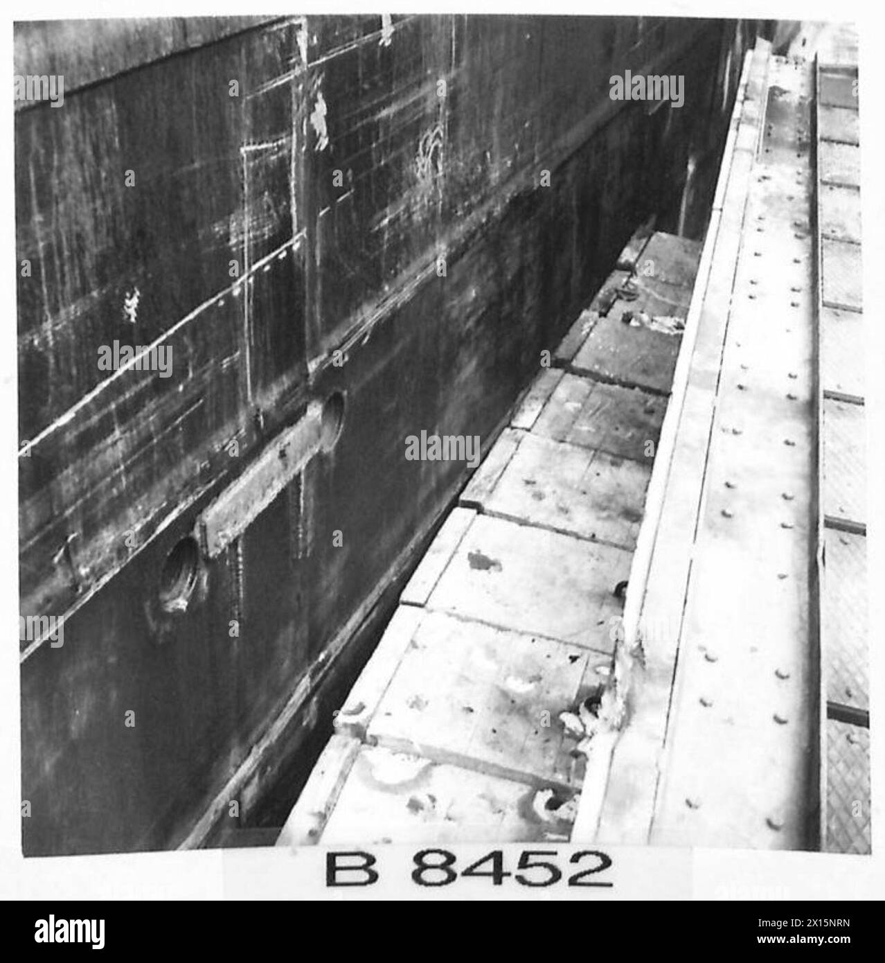 PHOTOGRAPHS OF PREFABRICATED PORT ETC - Special Fenders attached to LST ...