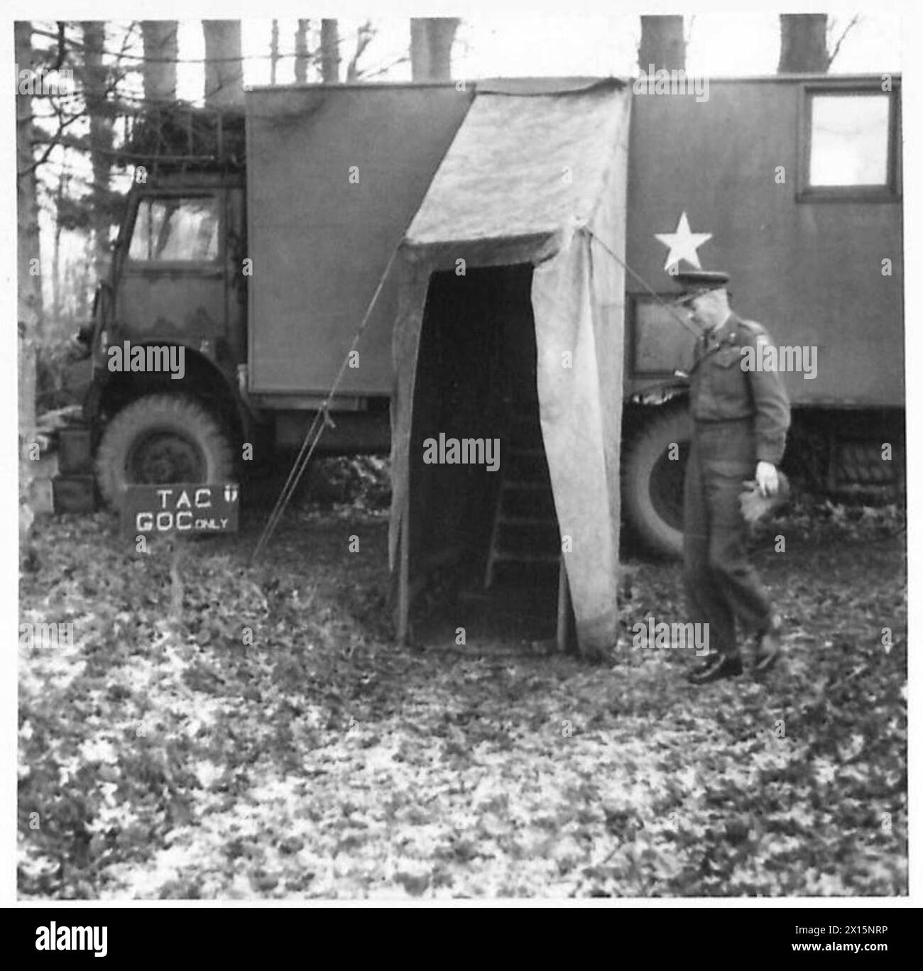 Lt-Gen Sir Myles Christopher Dempsey, KCB DSO MC, is shown entering his ...