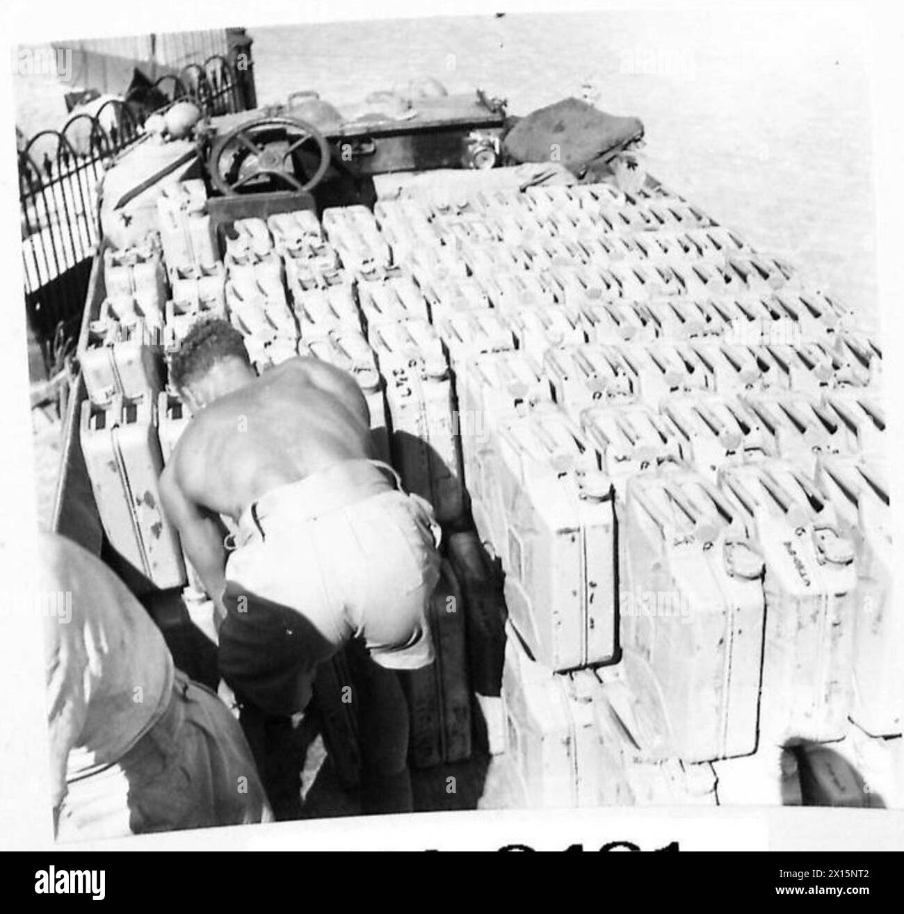 AMPHIBIANS KEEP OUR INVADING FORCES SUPPLIED - A close-up of the ...