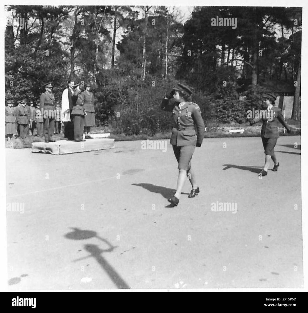 ANTI-AIRCRAFT COMMAND CHURCH PARADE - General view of the march past ...