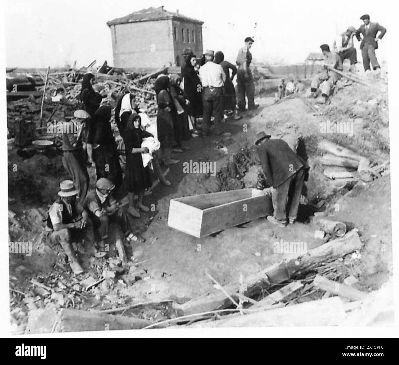 Wooden coffins Black and White Stock Photos & Images - Alamy