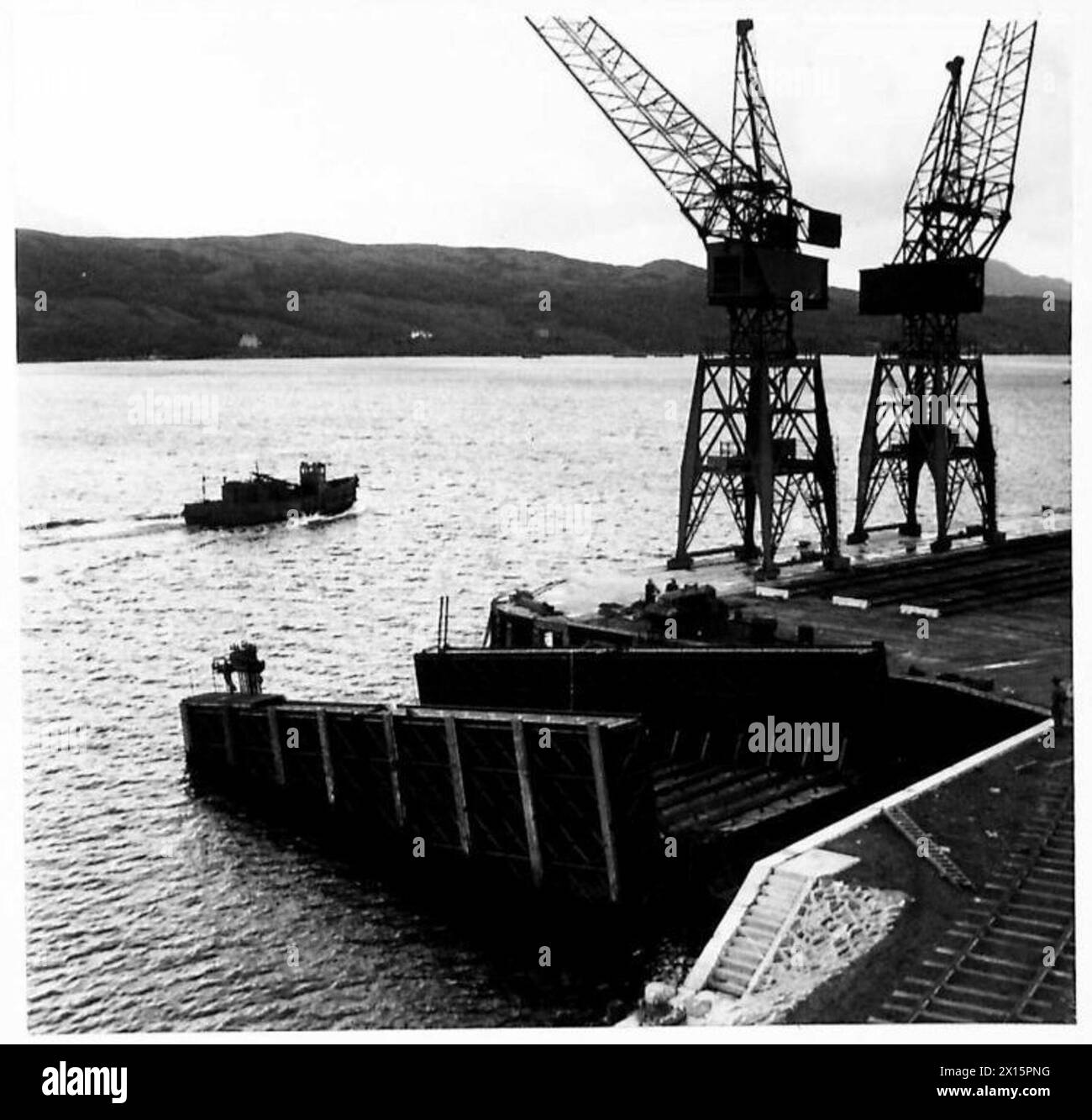 SPECIAL ASSIGNMENT FOR D.TN - Floating dock partially submerged British ...