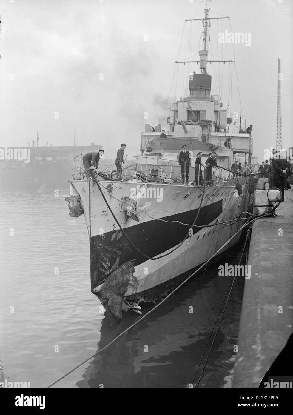 HMS Viscount and HMS Fame, escorting an Atlantic convoy from 22 ...