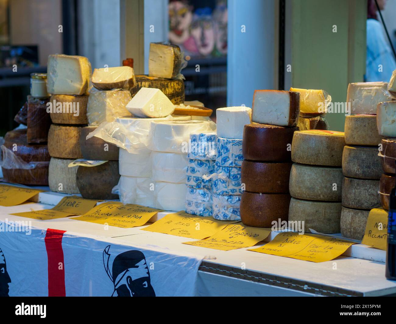 Cremona, Italia - April 12nd 2024 Regional and speciality italin Cheese ...