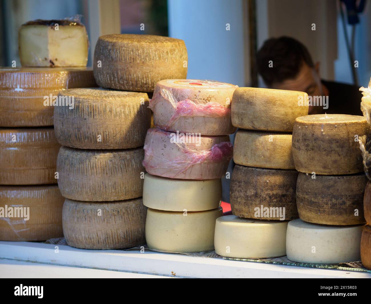 Cremona, Italia - April 12nd 2024 Regional and speciality italin Cheese ...