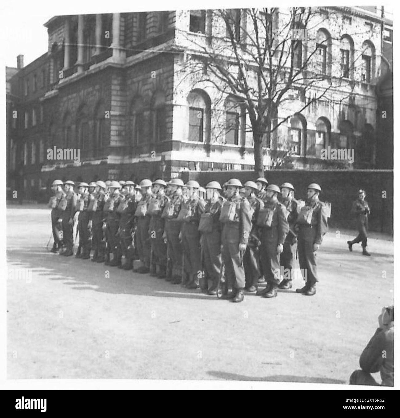 WAR OFFICE HOME GUARD - Men on parade British Army Stock Photo - Alamy