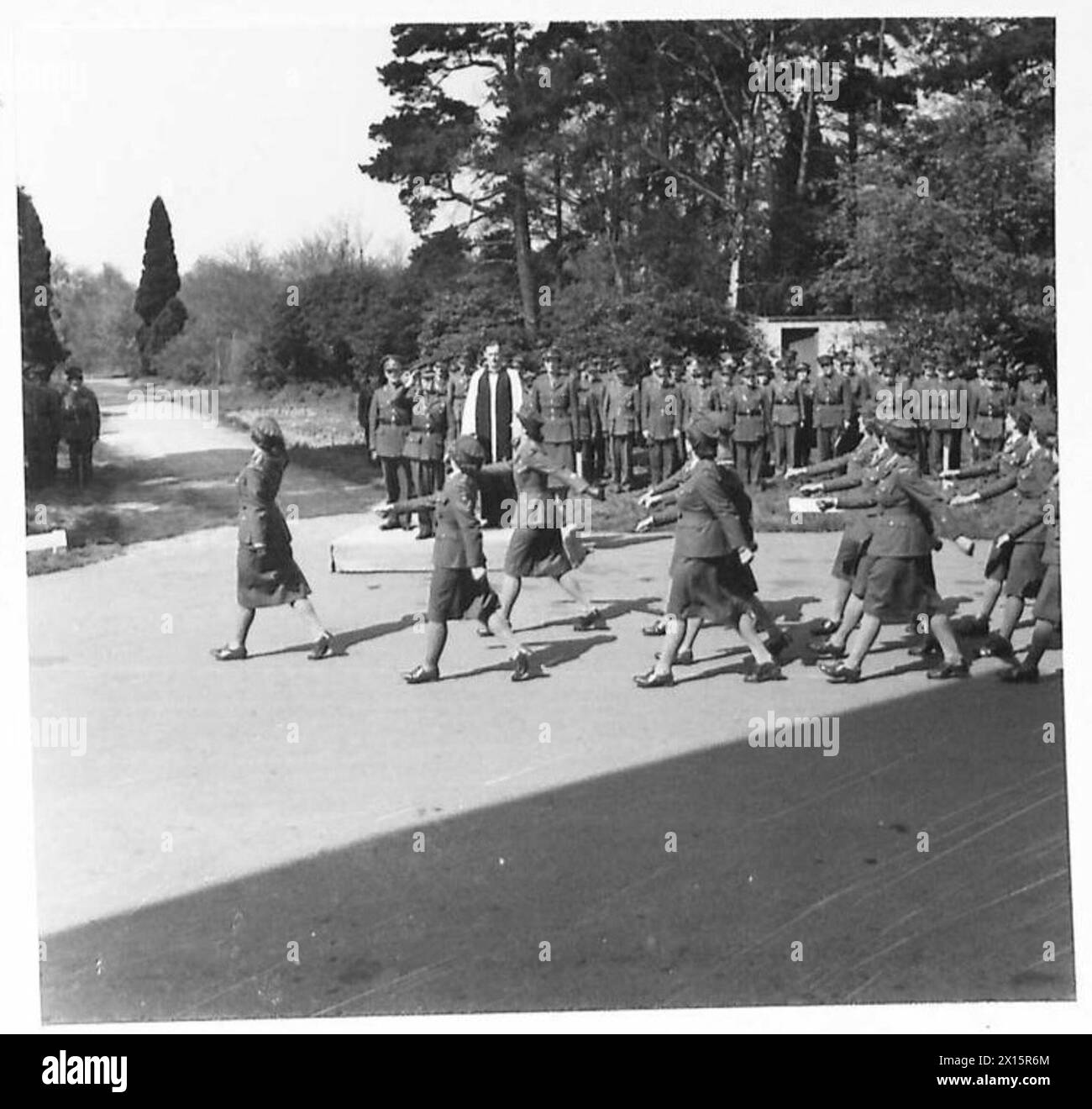 ANTI-AIRCRAFT COMMAND CHURCH PARADE - General view of the march past ...