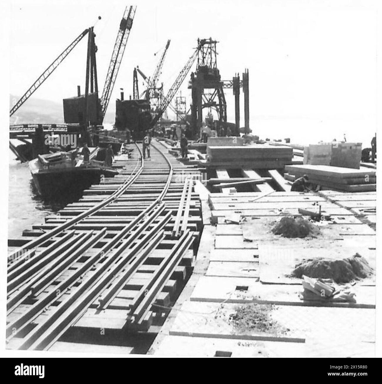 Construction work on a military port is underway at Loch Ryan by ...