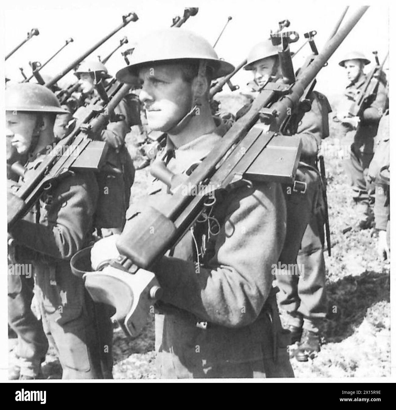 BRITAIN S SHOCK TROOPS - Some of the men on parade with anti-tank ...