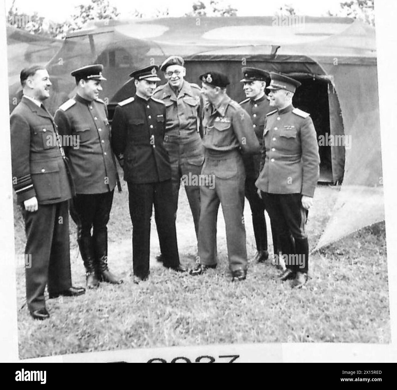 Russian officers, including Vice Admiral Kharlamov, Maj-Gen Vasiliev ...