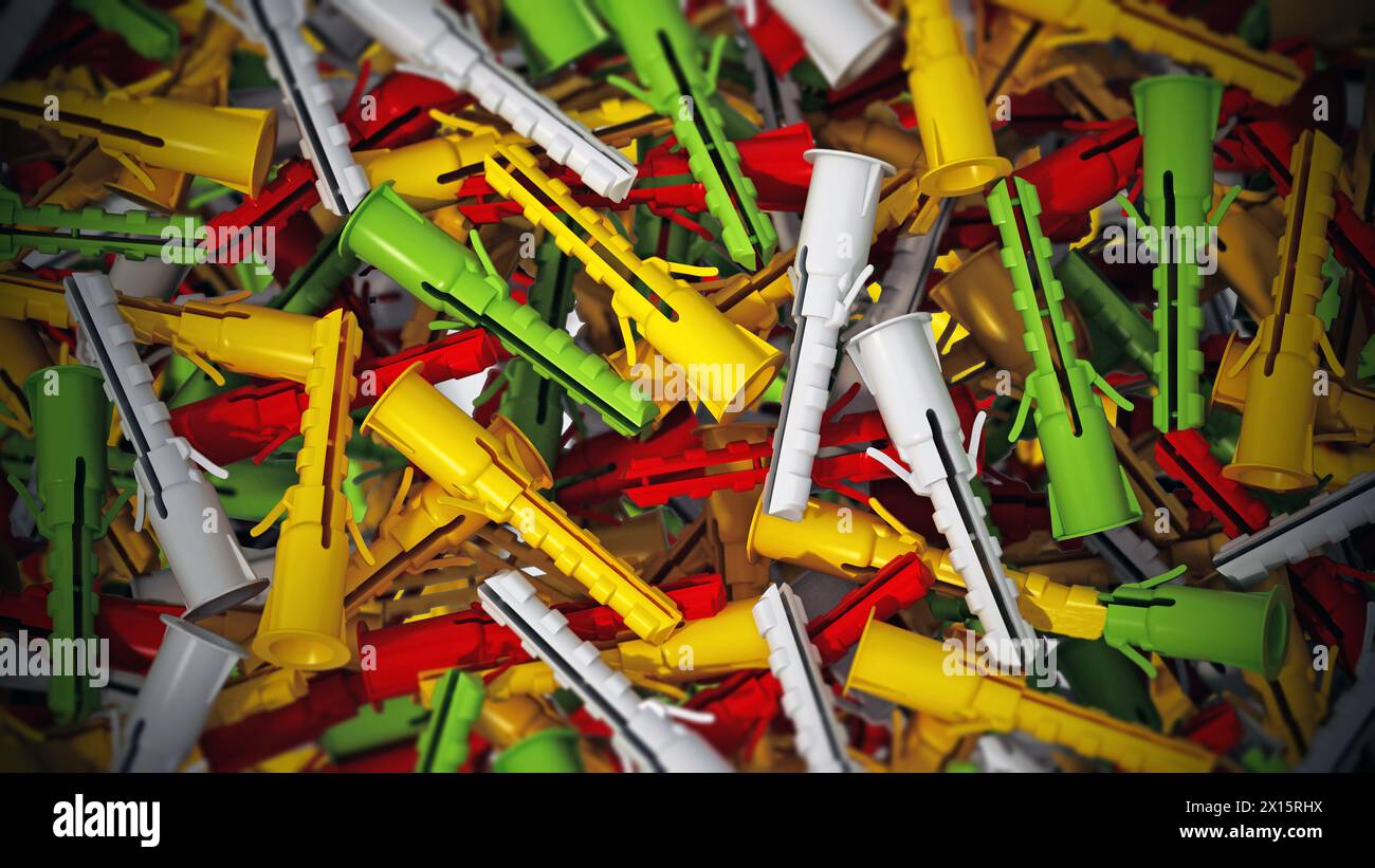 Pile plastic dowels metal hi-res stock photography and images - Alamy