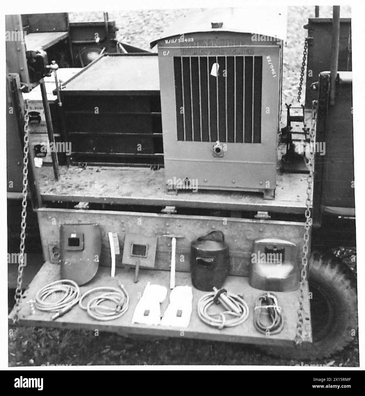 MACHINERY LORRIES - Rear view of B type lorry , British Army Stock ...