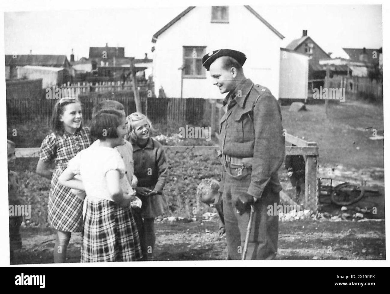 Canadian british troops stationed Black and White Stock Photos & Images ...
