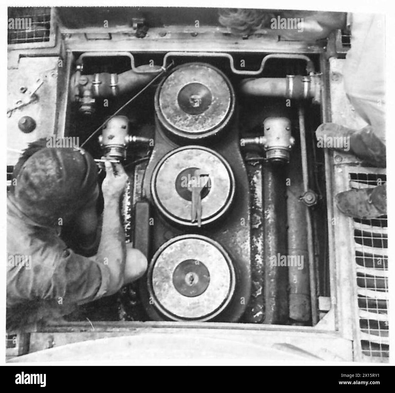 THE TIGER TANK - The engine which is situated behind the turret ...