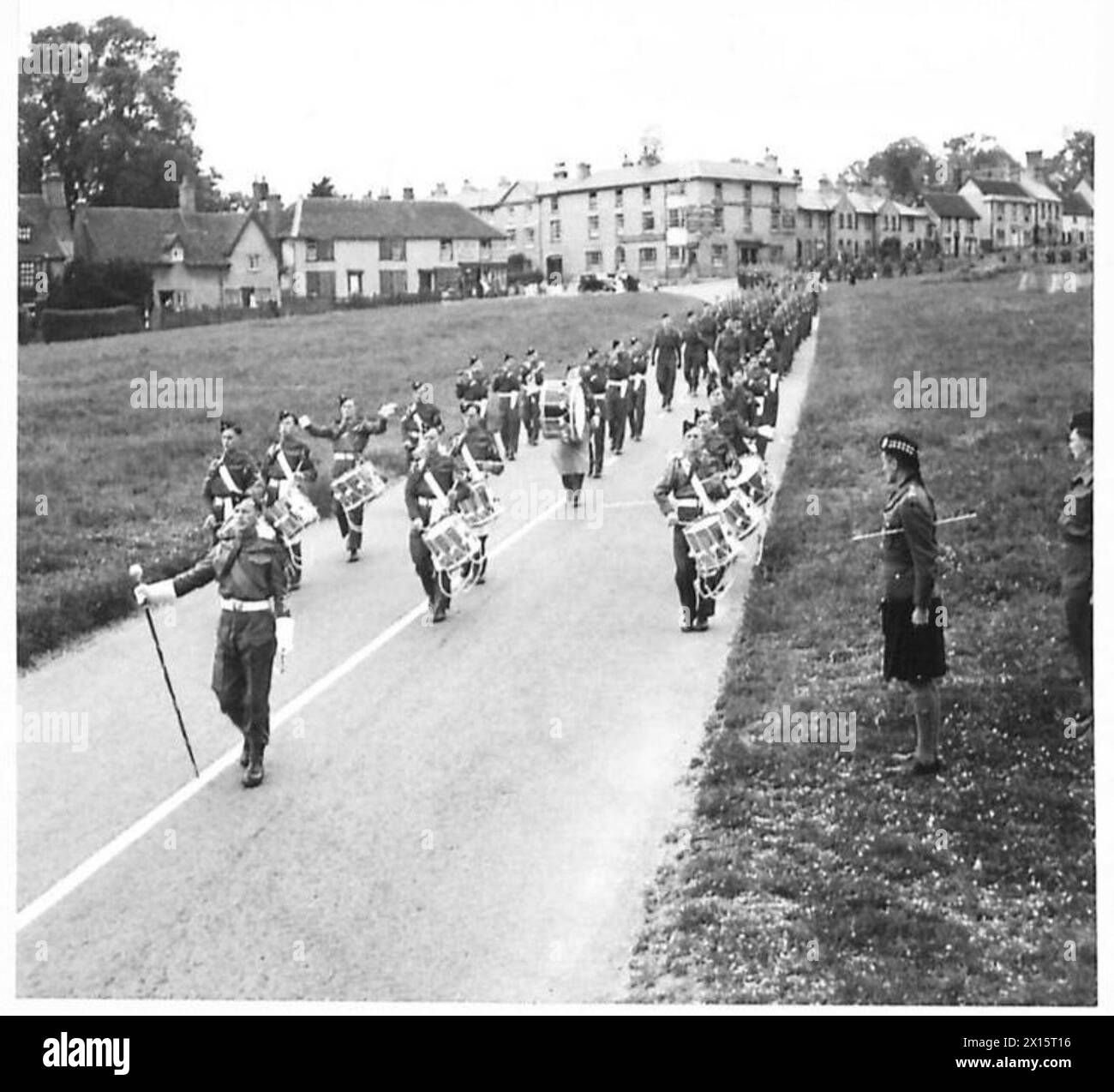 A DAY WITH THE ROYAL BERKSHIRE REGIMENT - Led by their drum and fife ...