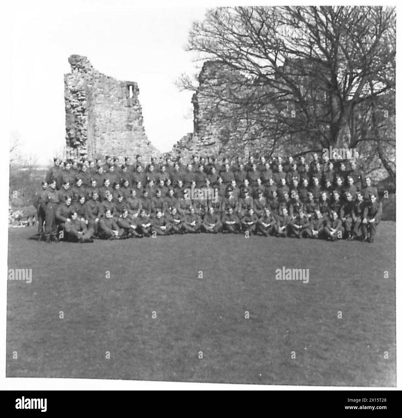 Group of officers and men of the 27th Lancers are shown in Northern ...