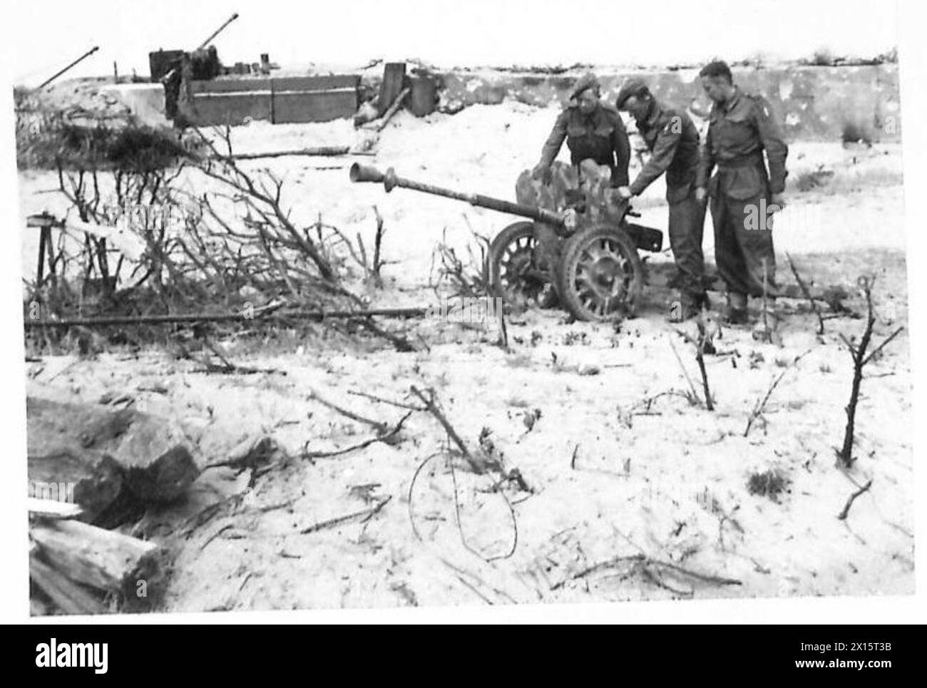 HITLER'S WEST WALL - Enemy guns on the West Wall covering the beaches ...