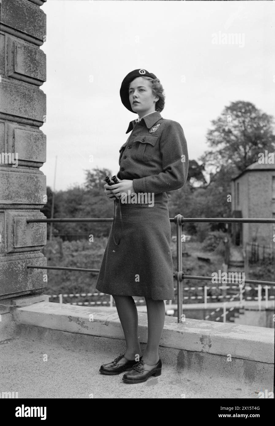 Mrs Garden serves as a plotter at the Royal Observer Corps Centre in ...