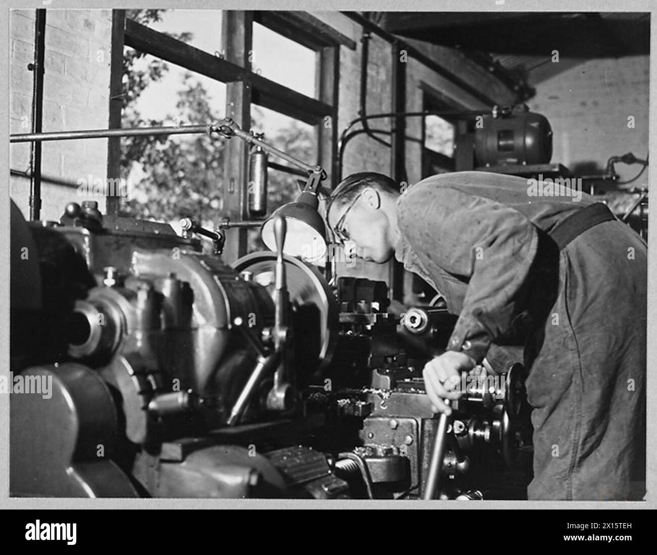 Engine lathe operation hi-res stock photography and images - Alamy