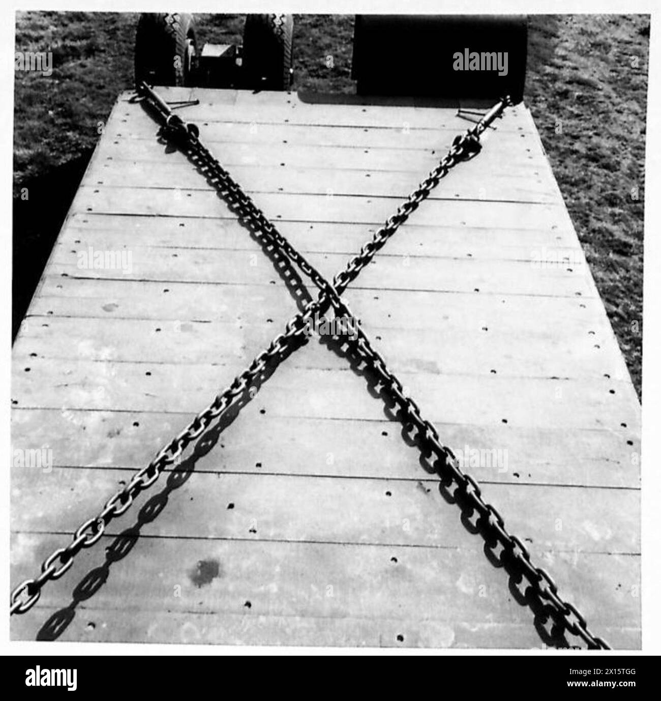 British Army 20-ton eight-wheeled trailer 'Cranes', W.D. No. X 4612740 ...