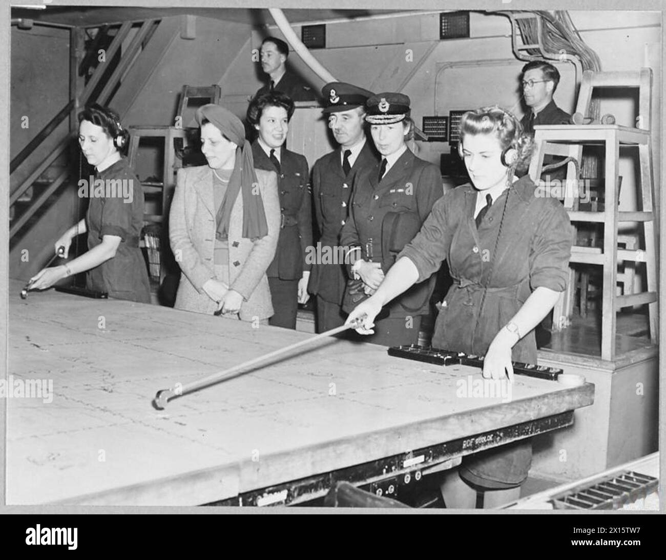 WIFE OF BRAZILIAN AIR MINISTER AT H.Q. FIGHTER COMMAND - Madame Salgado ...