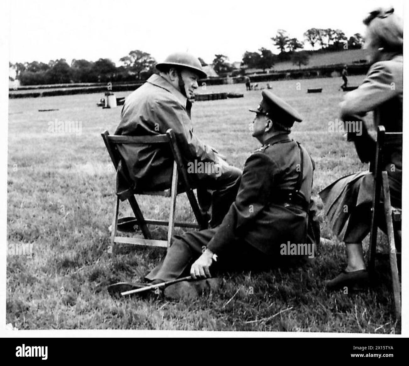 MR. CHURCHILL SEES ANTI-FLYING BOMB DEFENCES - An informal picture of ...