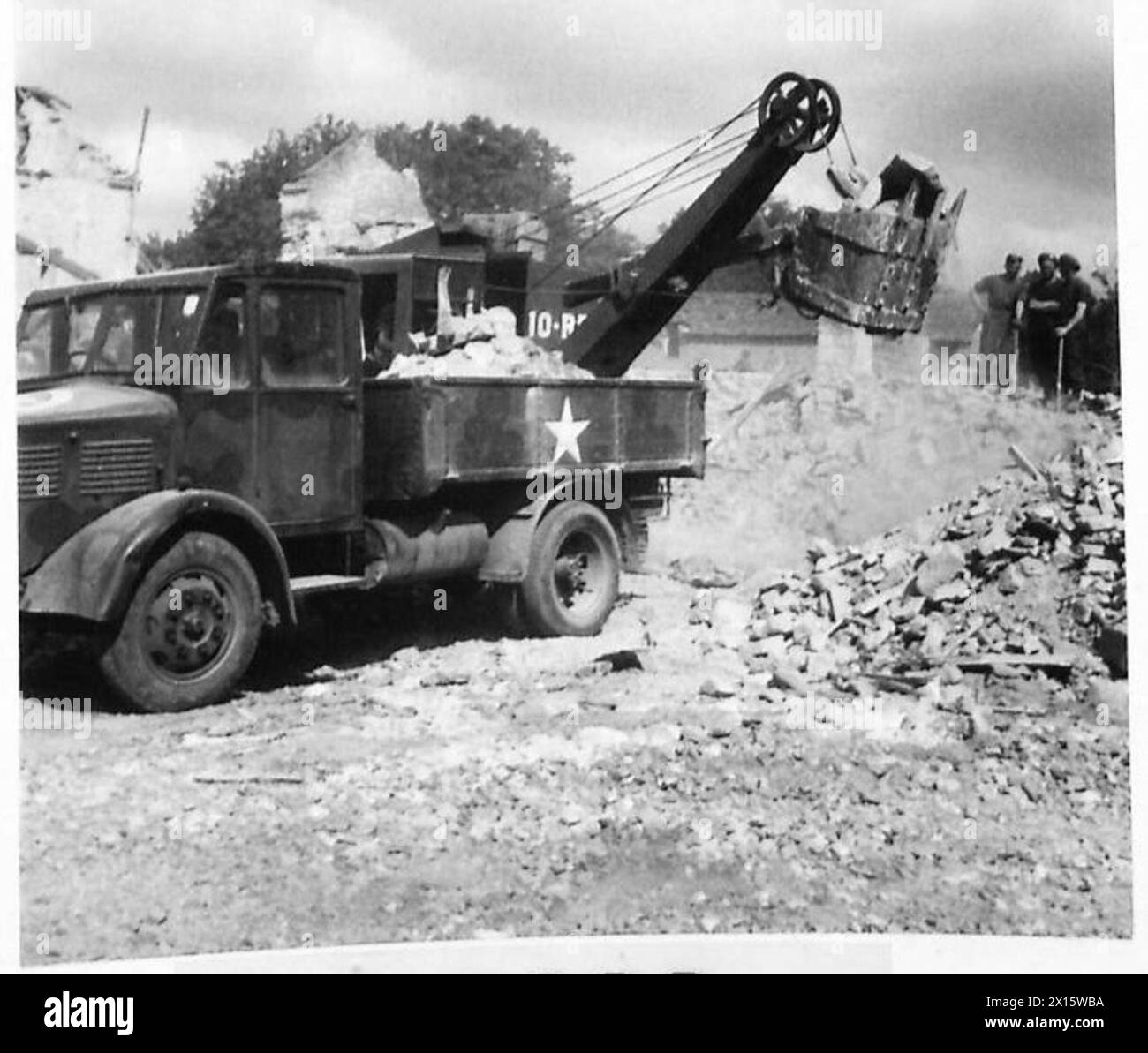 Shows British Army engineers of the 73rd Royal Engineers, 1 Assault ...
