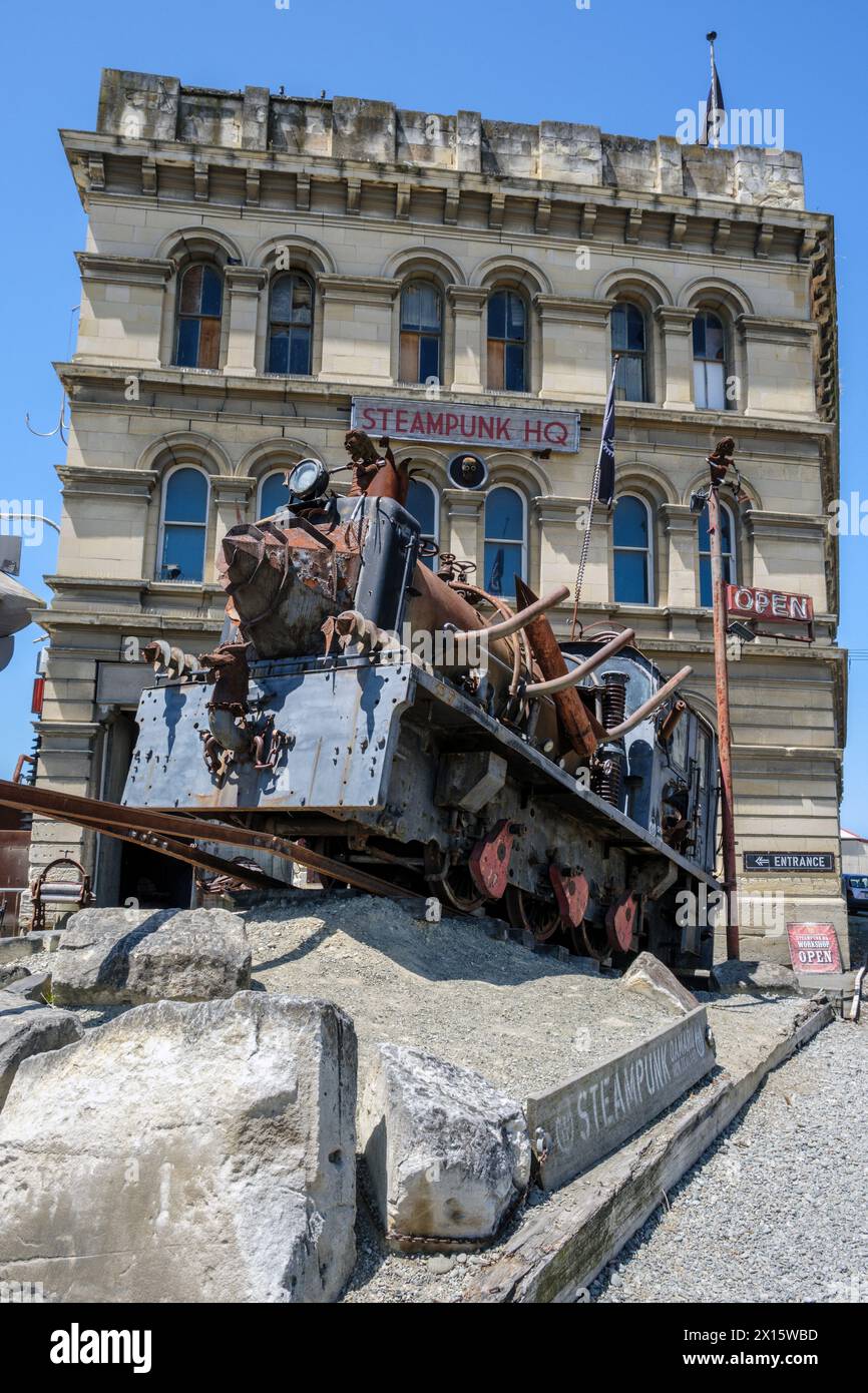 Steampunk HQ, Oamaru, Otago, South Island, New Zealand Stock Photo - Alamy