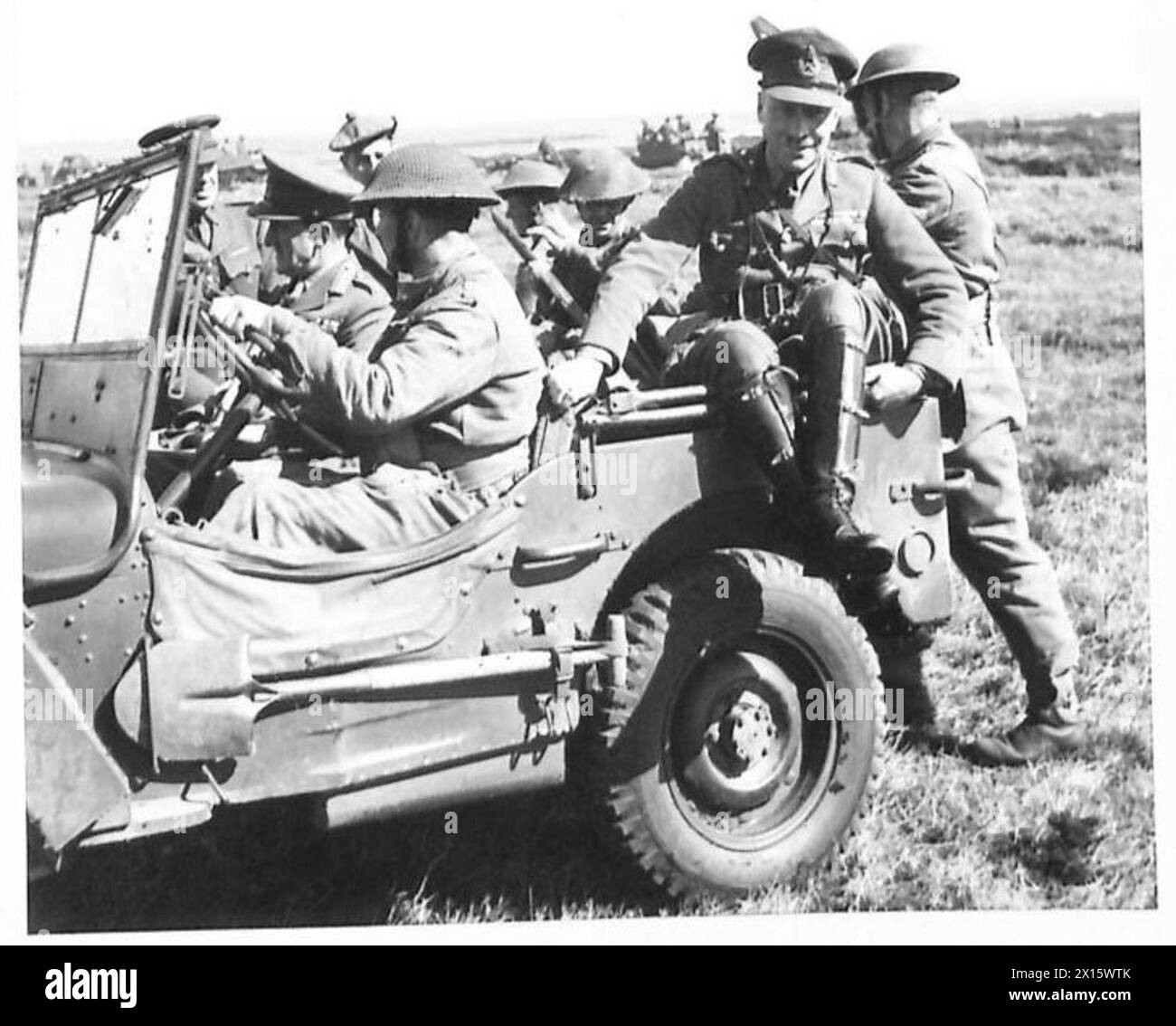 The Commander-in-Chief Home Forces observes exercises of a Highland ...