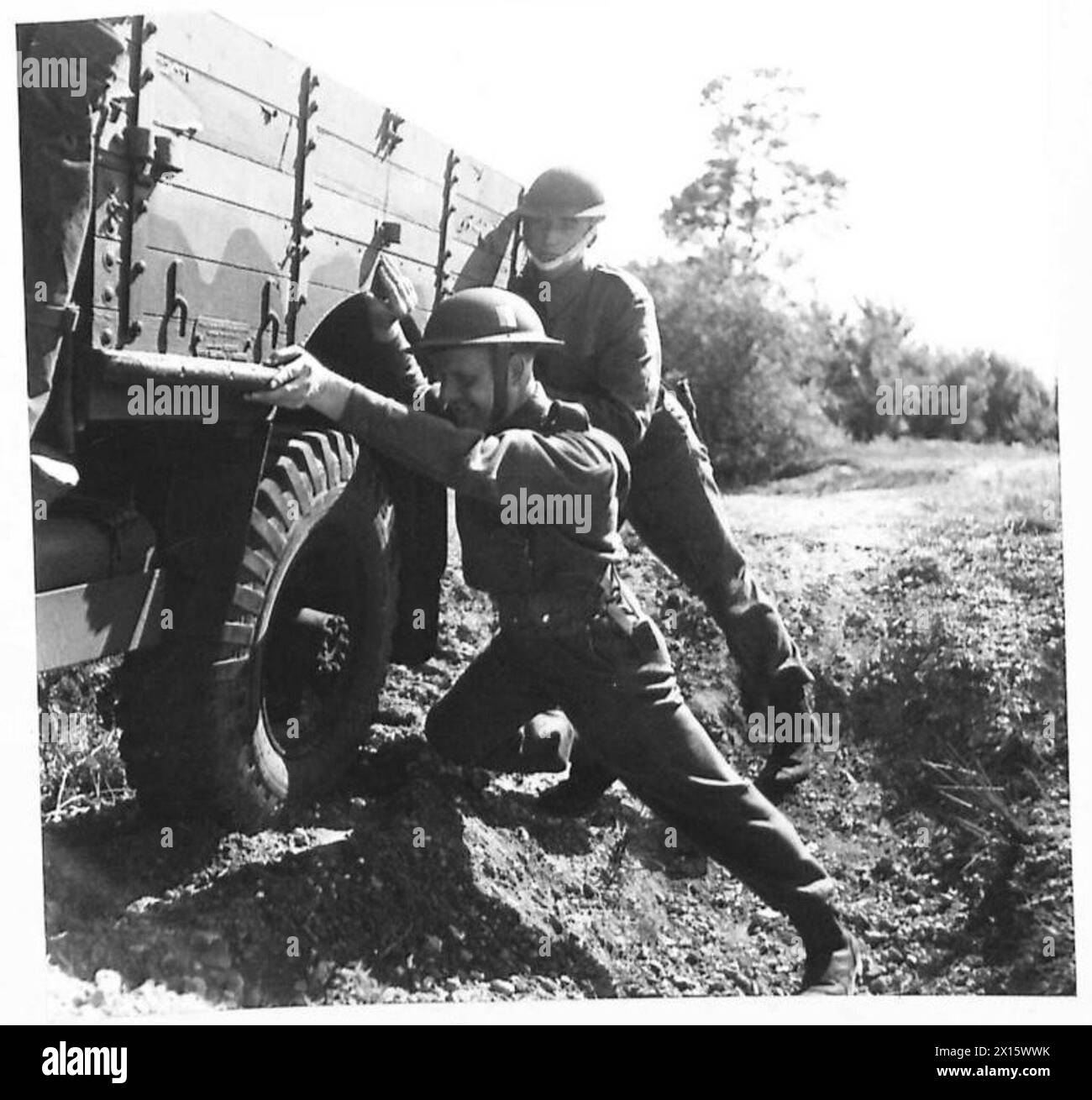 TRAINING THE ARMY'S DRIVERS AND MOTOR CYCLISTS - A trainee is taught ...