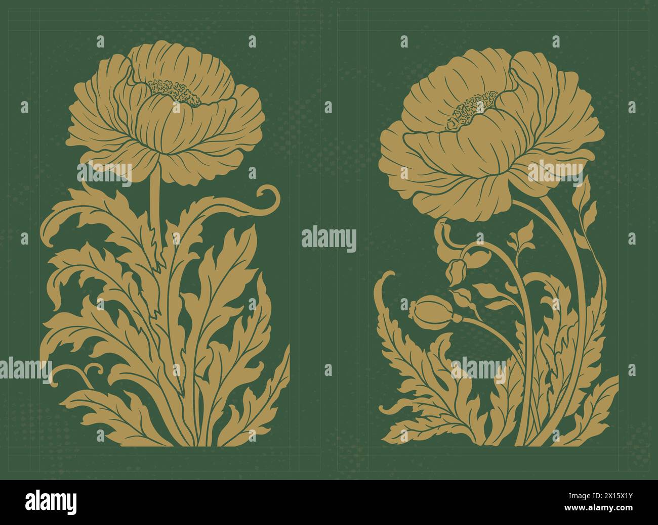 Frame with a peony in the style of Victorian Art Nouveau. Beautiful ...