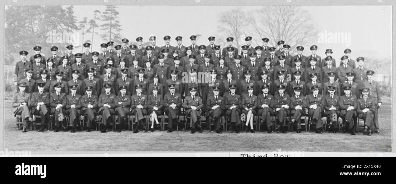 OFFICERS OF HEADQUARTERS 12 GROUP, R.A.F. - 12th November 1945. Left to ...