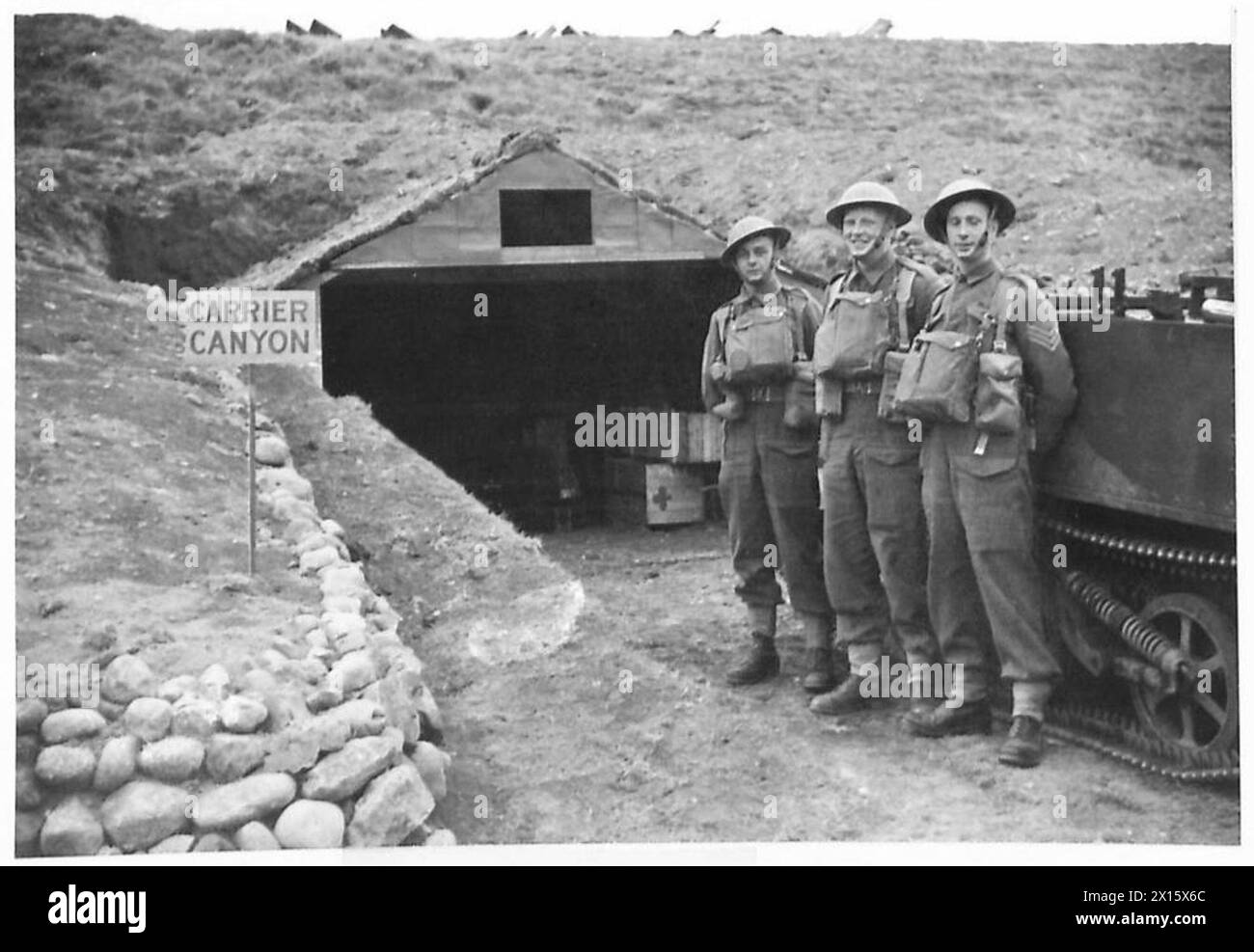 Canadian british troops stationed Black and White Stock Photos & Images ...