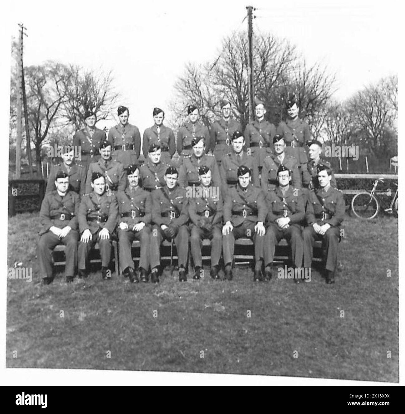 Routine Training - Group of officers , British Army Stock Photo - Alamy