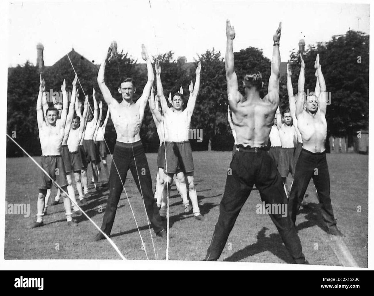QUEENS REGIMENT AT GUILDFORD, SURREY - Physical Training British Army ...