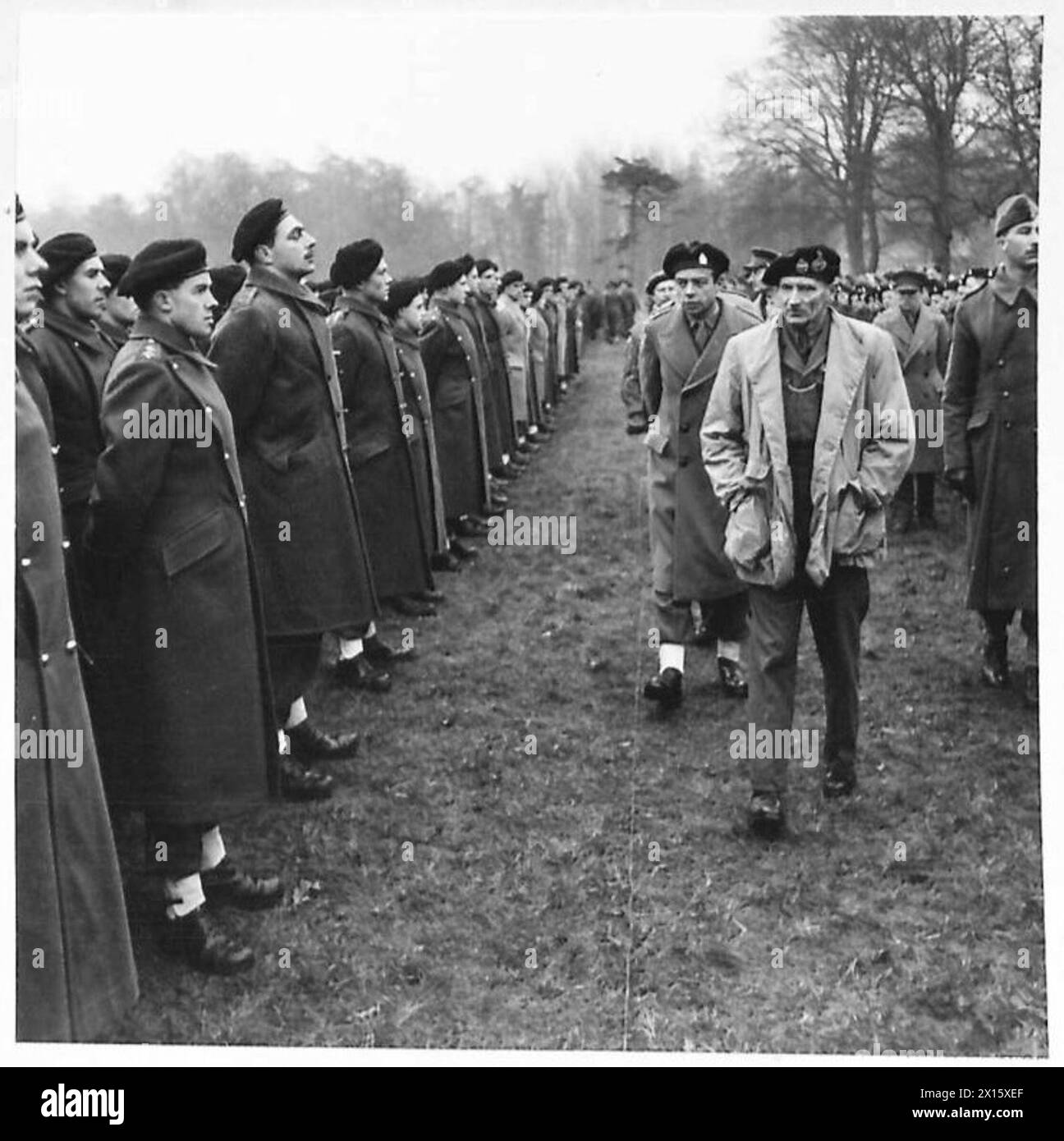 General Montgomery inspects the 4th County of London Yeomanry ...