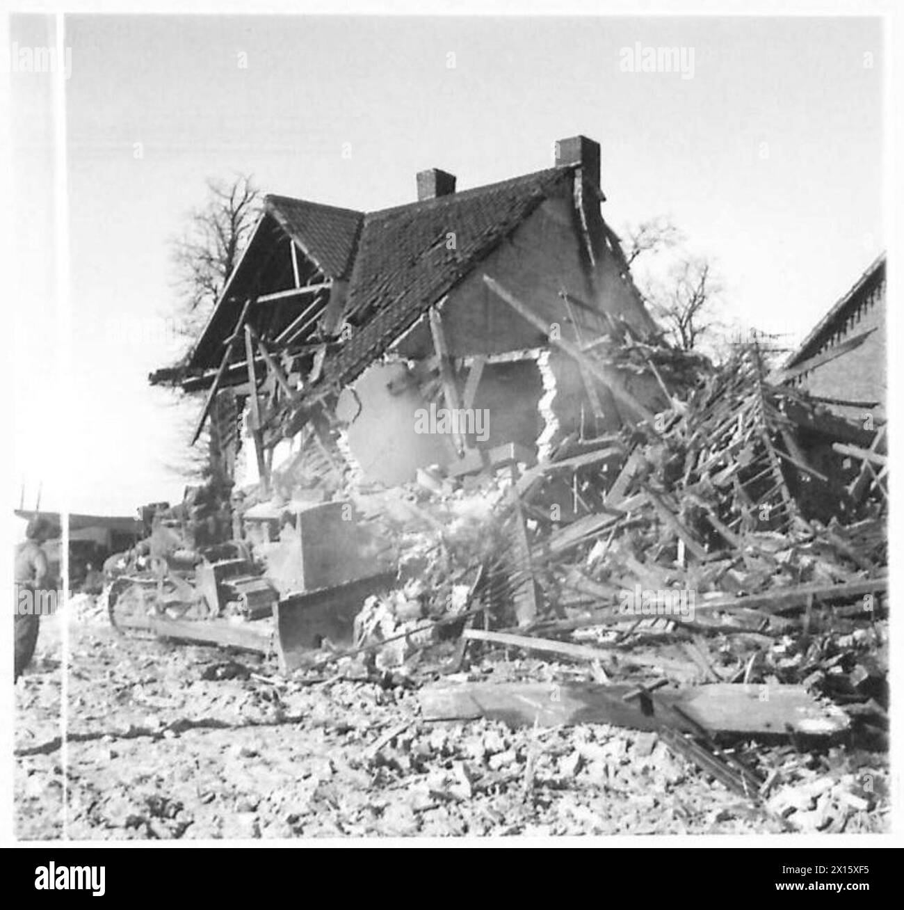 ROAD IMPROVEMENTS… - The bulldozer clearing the way British Army, 21st ...
