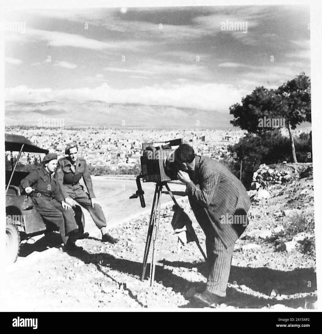 Sgt. Gregory and Driver Hardman of the British Army are photographed at ...