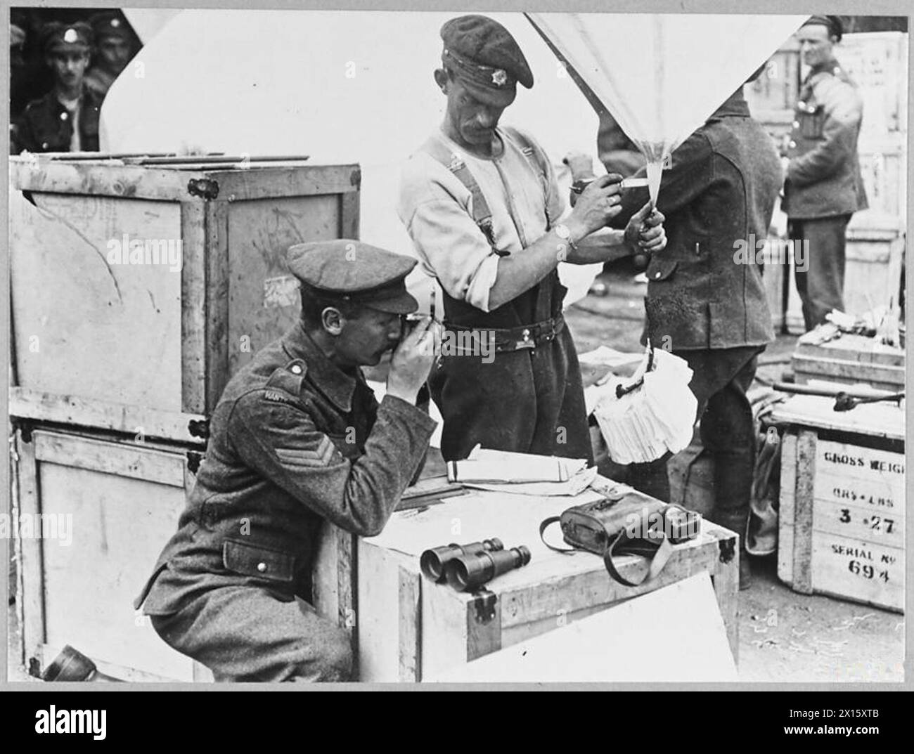 LEAFLET DROPPING OVER GERMAN LINES IN THE LAST WAR. - 15516 Picture ...