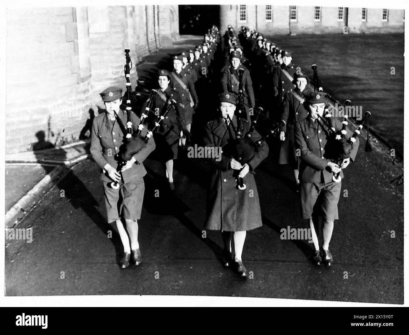 AN ATS TRAINING CENTRE IN SCOTLAND - The girls march off led by their ...