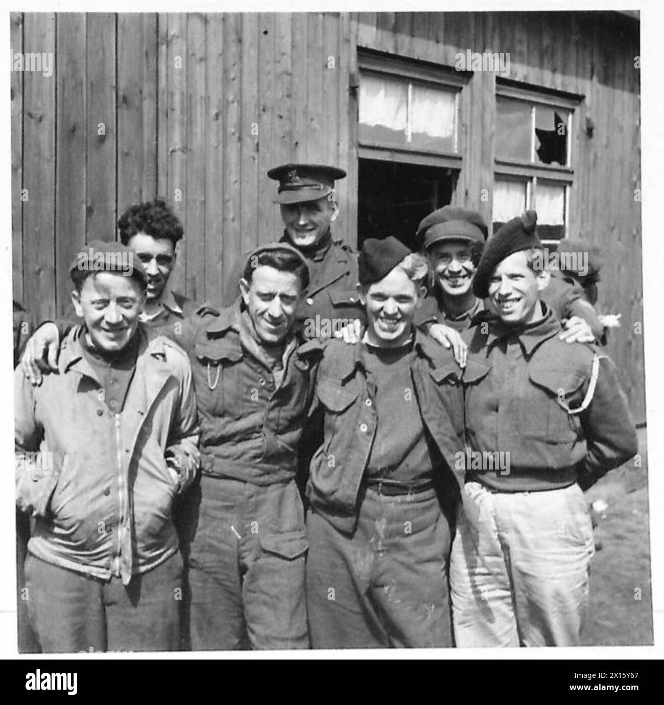PICTURES OF SANDBOSTEL PRISONER CAMP - A group of British and American ...