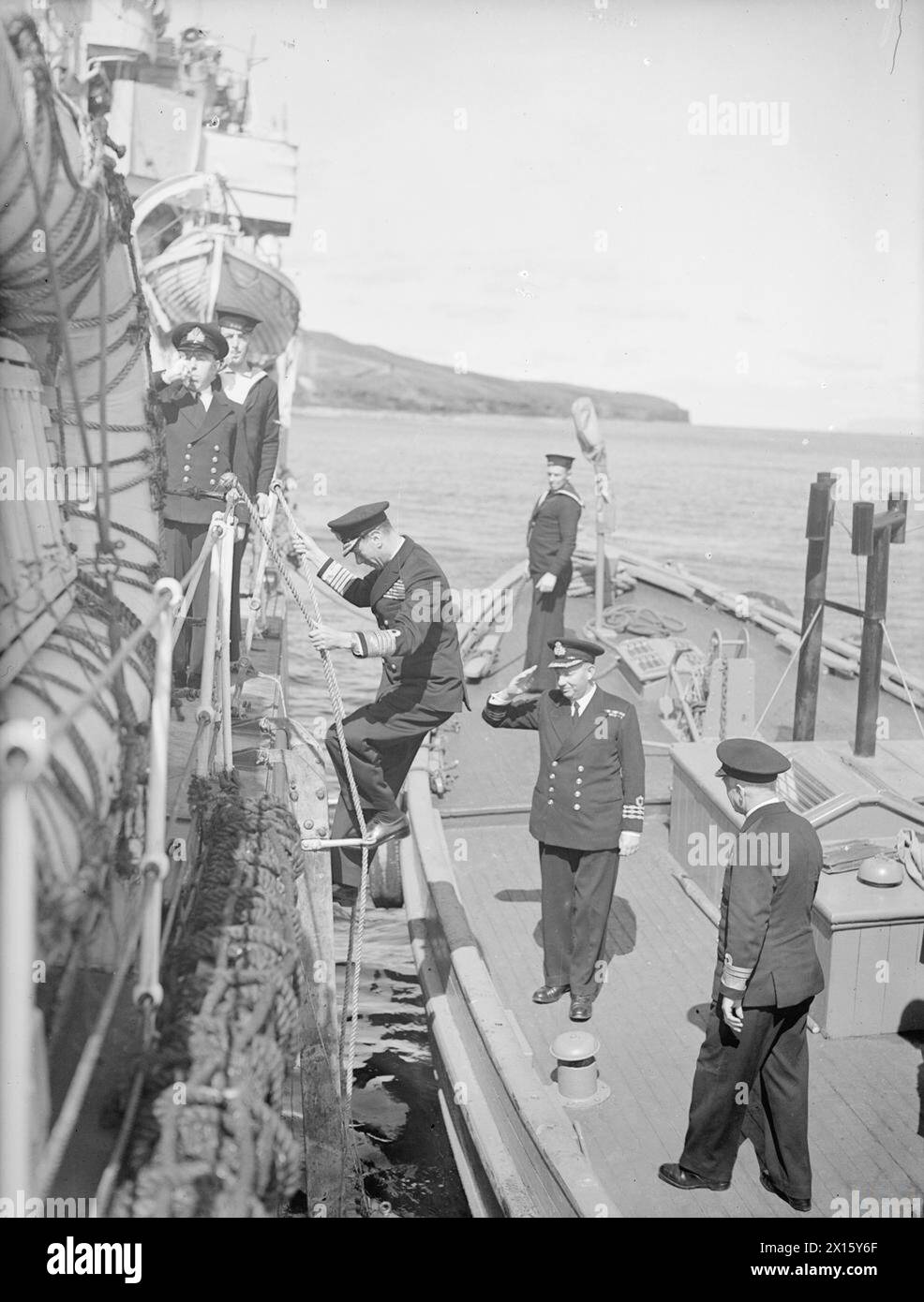 On 16 August 1943 at Scapa Flow, the King visited the Home Fleet ...