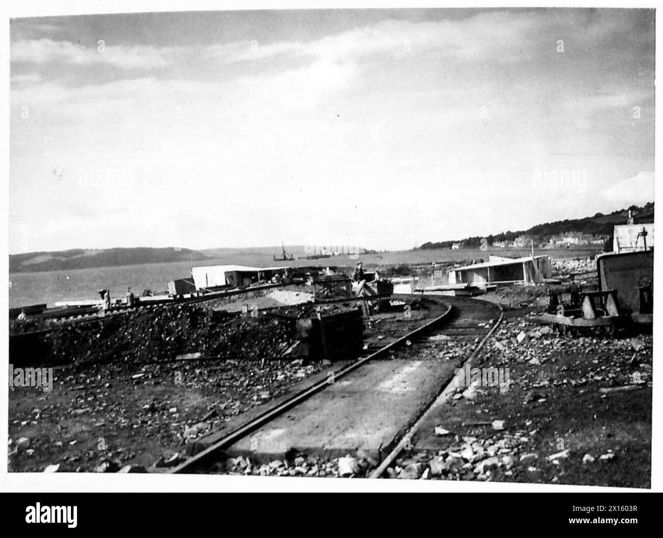 PORT CONSTRUCTION - Loch Ryan (4th series) British Army Stock Photo - Alamy