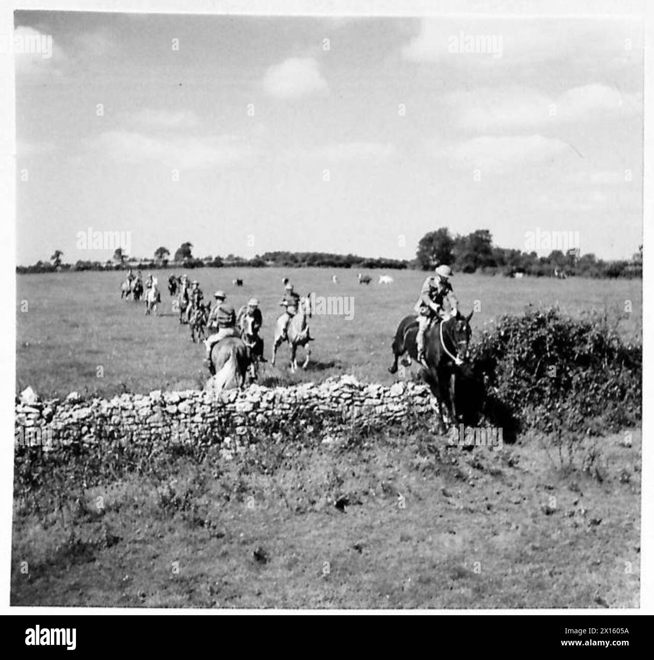 THE MOUNTED PATROL - Members of the mounted patrol seen clearing a ...