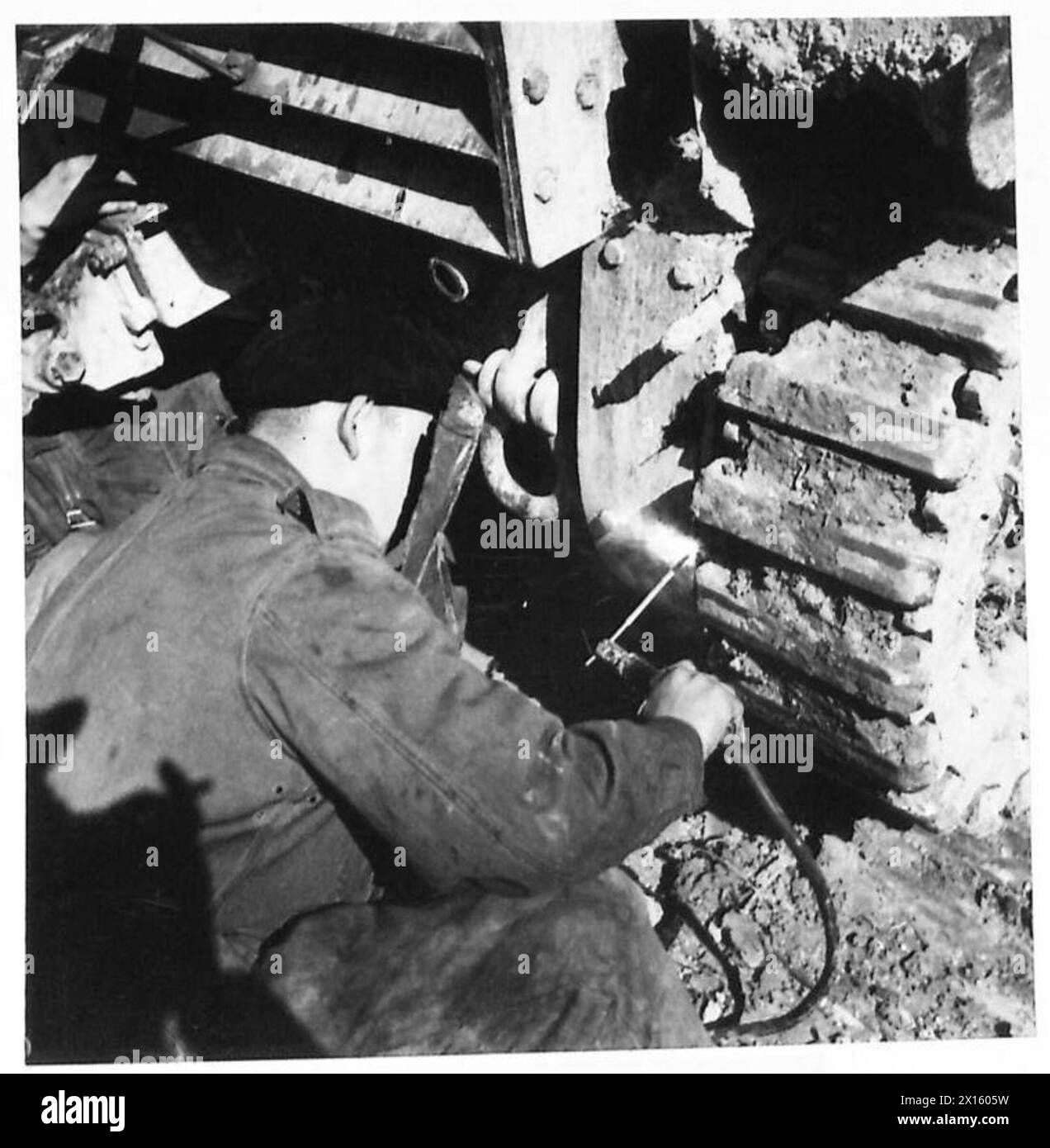 Corporal D. Taylor of the Royal Electrical and Mechanical Engineers ...
