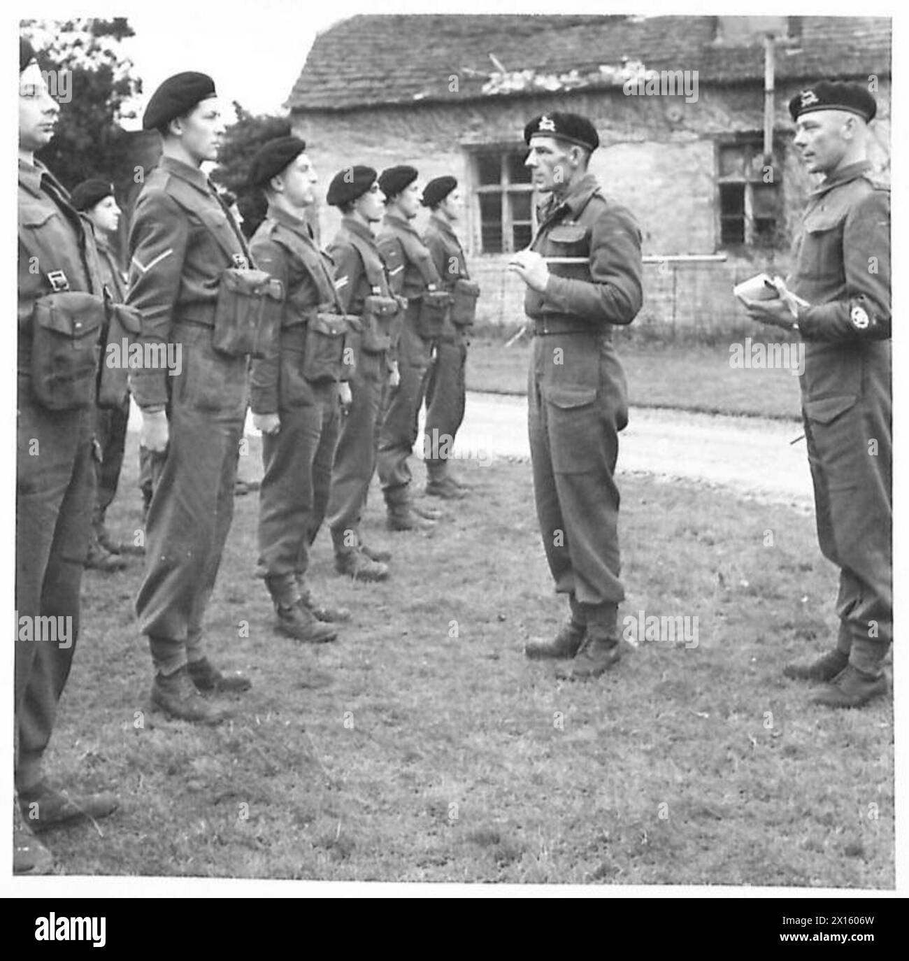 THE WEST YORKSHIRE REGIMENT RAC - An officer inspects the Junior NCOs ...